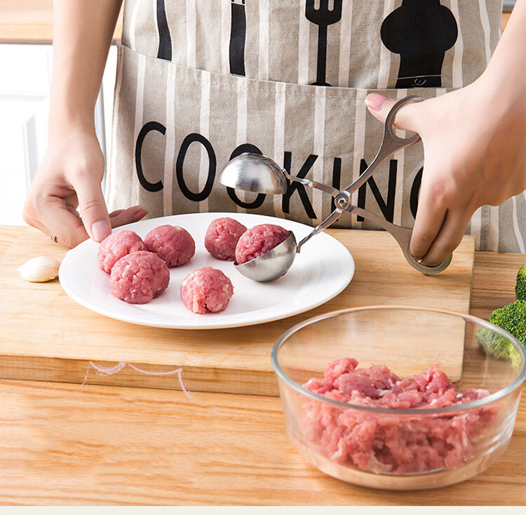 Meatball Maker Spoon Non Stick Thick Stainless Steel Meat Baller ...