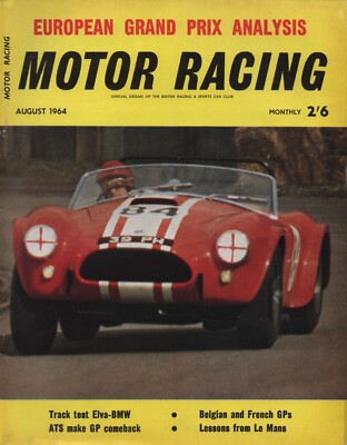 Motor Racing Magazine August 1964 British Racing & Sports Car Club ...