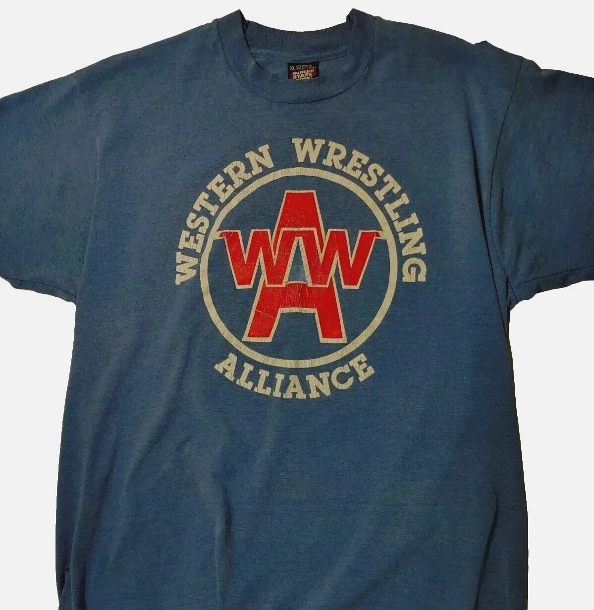 RARE WWA Western Wrestling Alliance Vintage 80s T Shi… - Gem