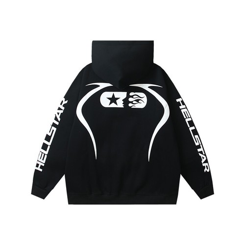 Hellstar Hoodie JET BLACK SPORT HOODIE SCANABLE TAG+RECEIPT | eBay