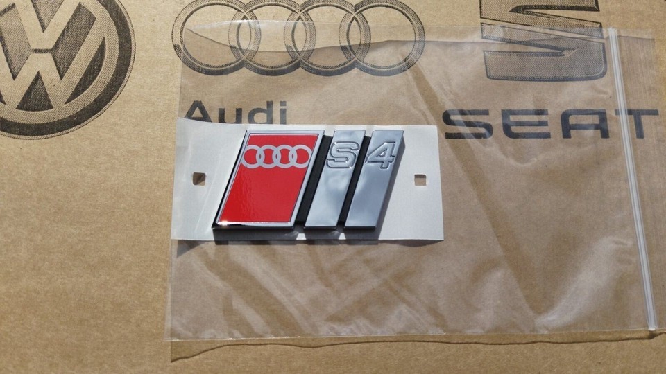 Original Audi A4 S4 B5 Rear Logo Badge Emblem Lettering tailgate ...