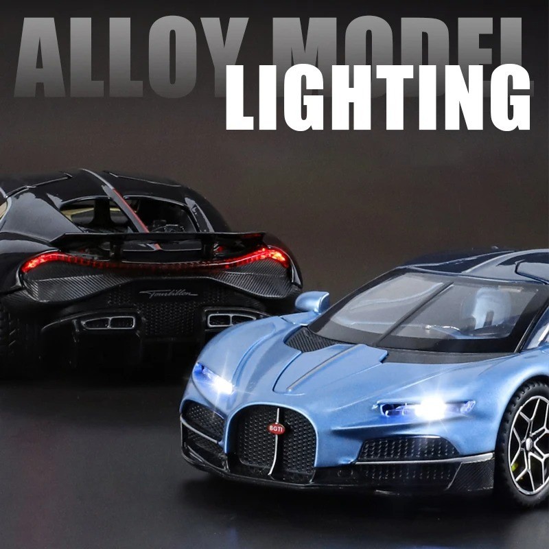 1:32 Bugatti Tourbillon V16 Supercar Alloy Diecast Model Car – Mini GT ...