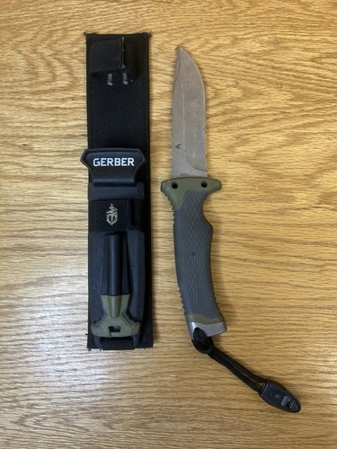 Gerber Ultimate Survival Fixed Blade Knife With Sheath | eBay