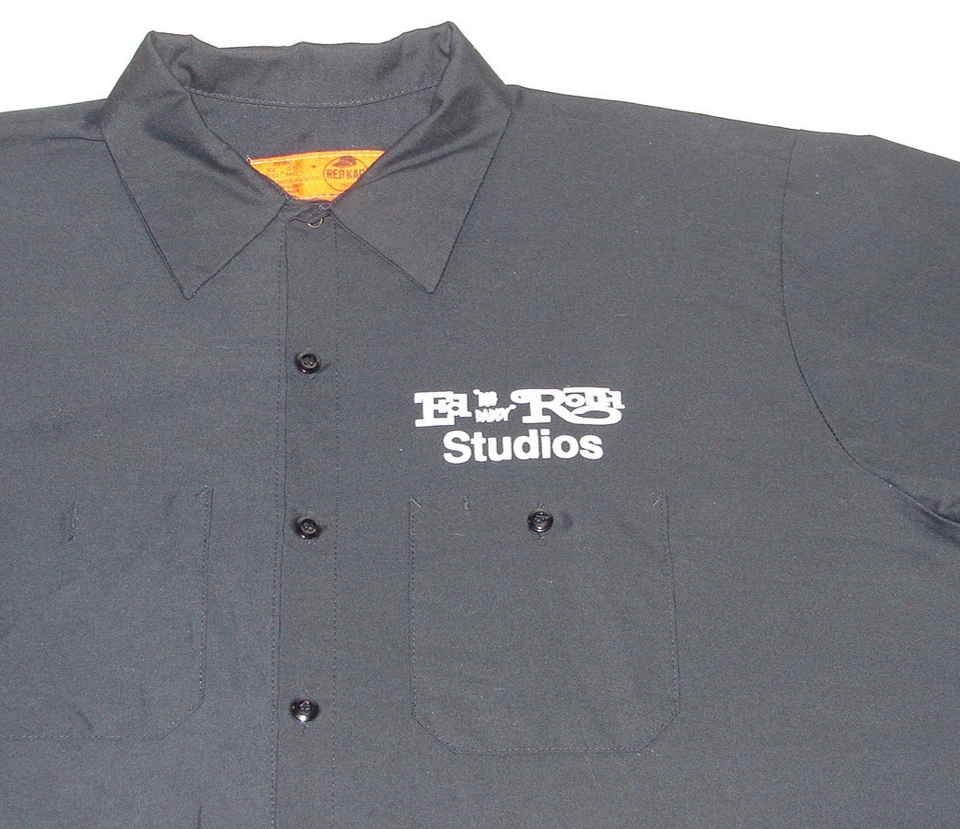 ED "BIG DADDY" ROTH Studios Button Down RED KAP WORK Hot Rod SHIRT Size ...
