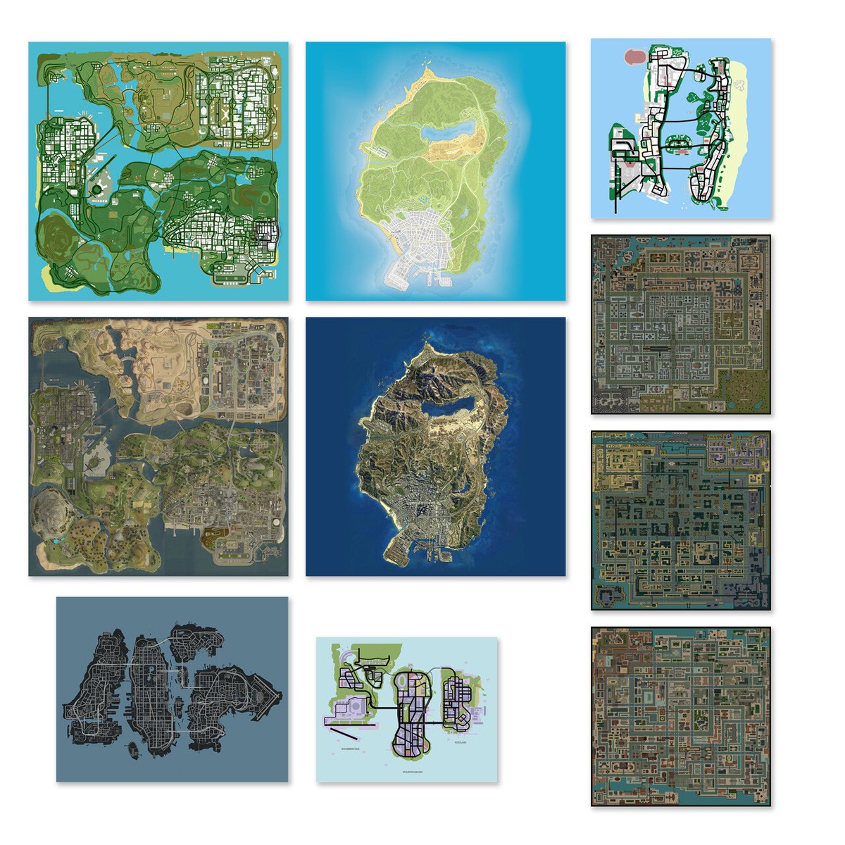 Gta 5 Map Compared To Gta San Andreas Gta IV Radar Map Style File