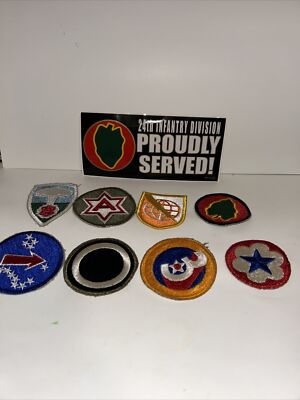 Lot 8 Military Infantry Division Cloth Patches | eBay