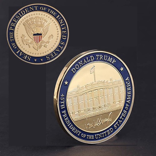50 PCS Collectibles Donald Trump Inauguration Coin U.S. 45th President ...