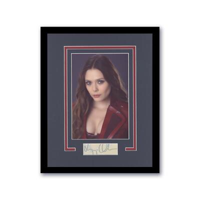 Elizabeth Olsen "Avengers" AUTOGRAPH Signed Photo Framed 11x14 Display ...