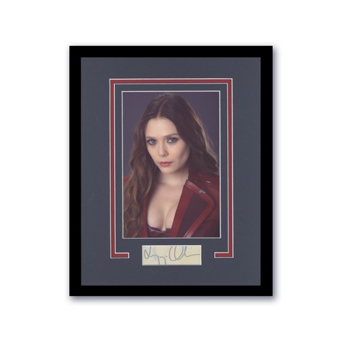 Elizabeth Olsen "Avengers" AUTOGRAPH Signed Photo Framed 11x14 Display ...