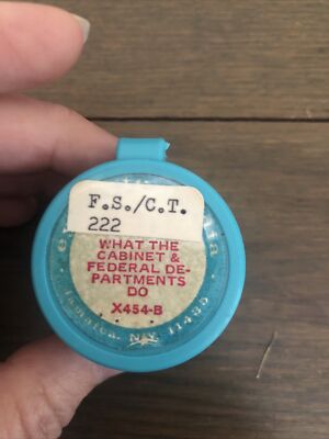 Vtg 35mm School Film Eyegate Media What The Cabinet And Federal ...