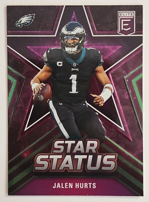2023 Donruss Elite Star Status Green Jalen Hurts Philadelphia Eagles CM ...