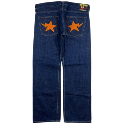 Vintage Bape Embroidered Bapesta Star Pocket Jeans - Waist: 36” | eBay