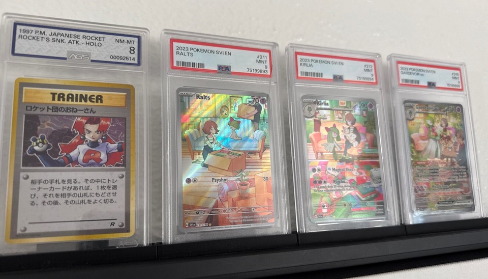 Trading Card Display Stands for Graded and Non-Graded Pokemon Cards 3d ...