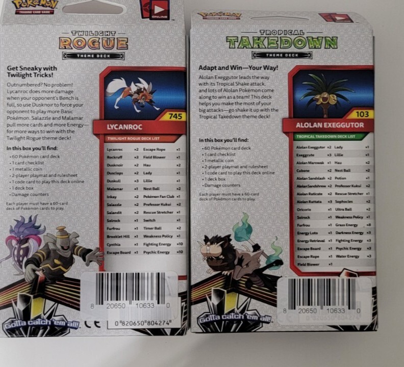 Pokemon Tropical Takedown and Twilight Rogue theme decks HTF NIB RARE | eBay