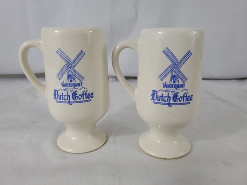 Vandermint Dutch Coffee Glasses Mugs (Set of 2) - EUC - FREE SHIPPING ...