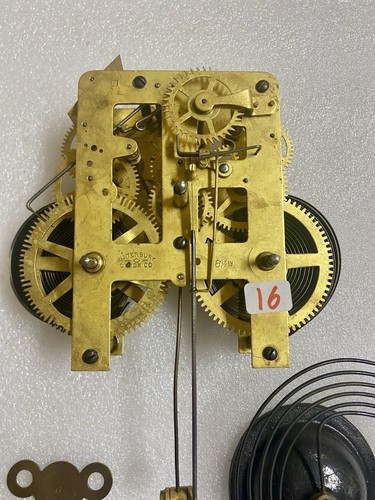 Waterbury Clock Movement With Original Key And Gong | eBay