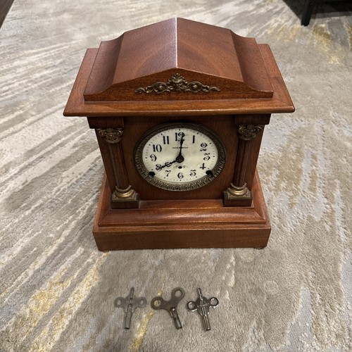 Antique Seth Thomas Mantle Clock with Key September very good condition ...