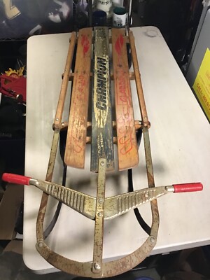 Vintage Champion Fastback Snow Sled - w/ Floating Steering - Gladding ...