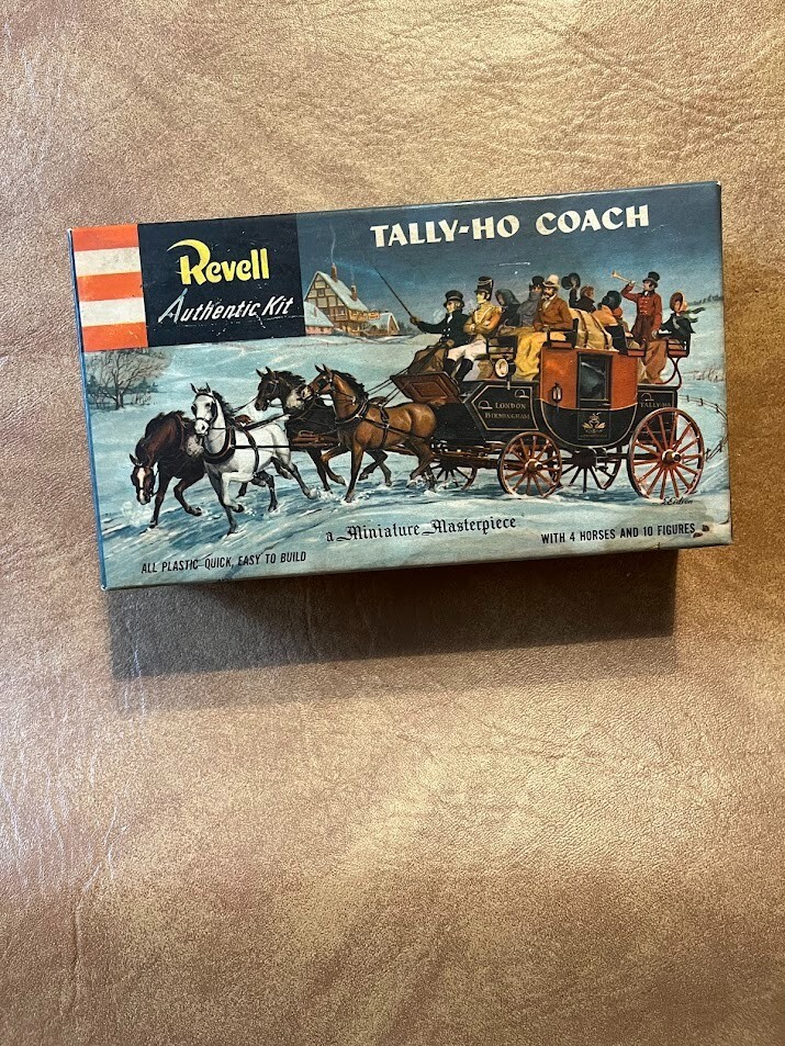 REVELL TALLY-HO COACH PLASTIC MODEL KIT #H-513:98 Partially complete | eBay