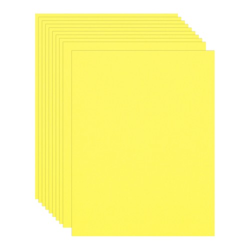 100Pcs Colored Cardstock Paper, 9 x 6 Inch Lemon Yellow Origami Paper ...