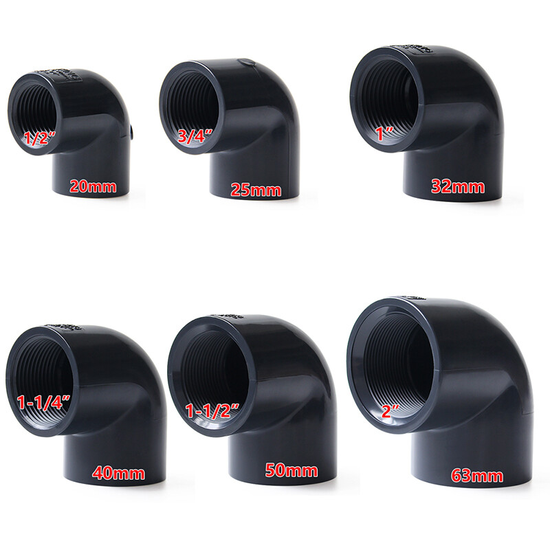 UPVC/PVC Pipe Fittings Tee/Straight/Cap/Elbow Plumbing Couping ID20 ...