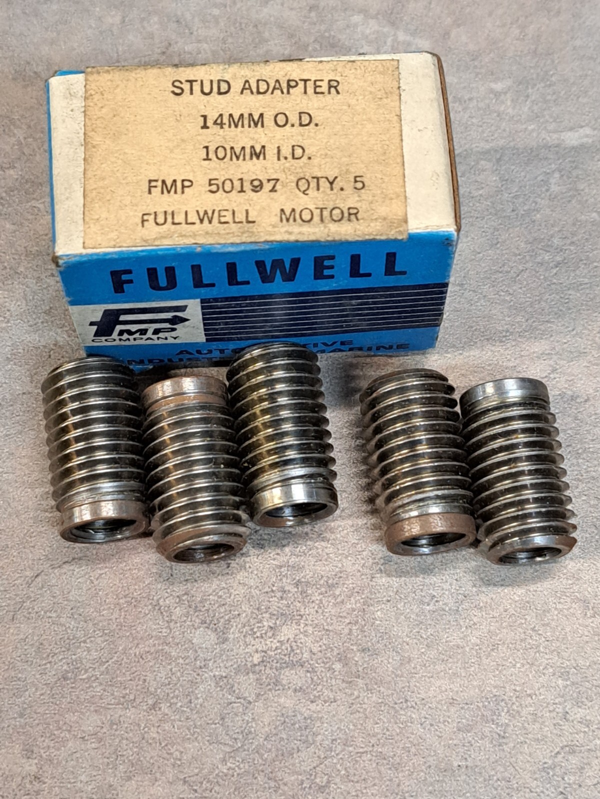 Lot of 5 (One Box) of 14mm OD 10mmID Stud Adapters FMP 50197 | eBay