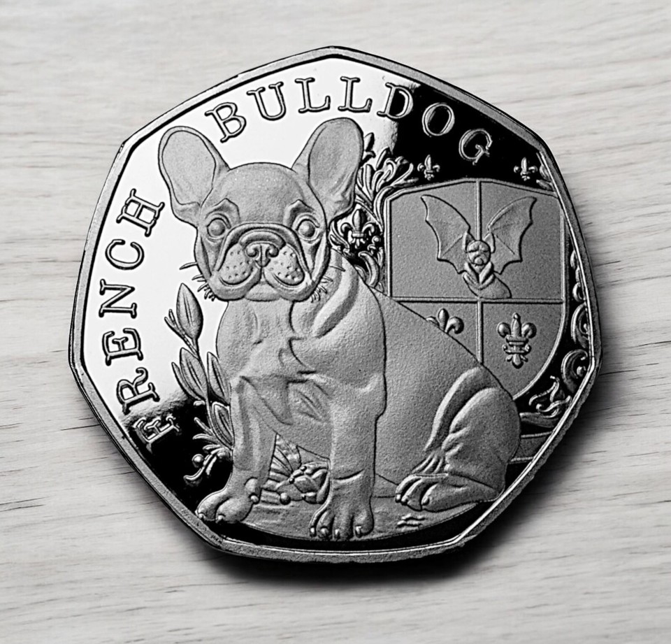 French Bulldog Silver Commemorative Coin. Frenchie/Puppy/Pup/Dog/Love ...