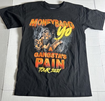 Moneybagg Yo Tour Shirt 2021 A Gangstas Pain Size Small | eBay