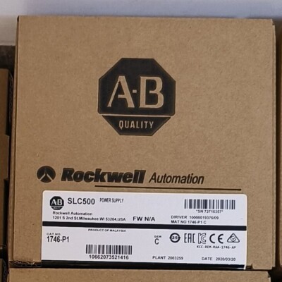 New Factory Sealed AB 1746-P1 / C SLC 500 Power Supply Rack Module ...