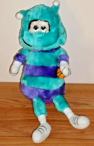 BUMBLE BEE green purple bee plush 11" basketball player mascot | eBay