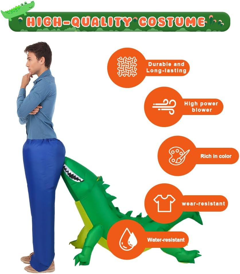 Inflatable Costume Adult Bitting Butt, Funny Blow up Outfit for Women ...