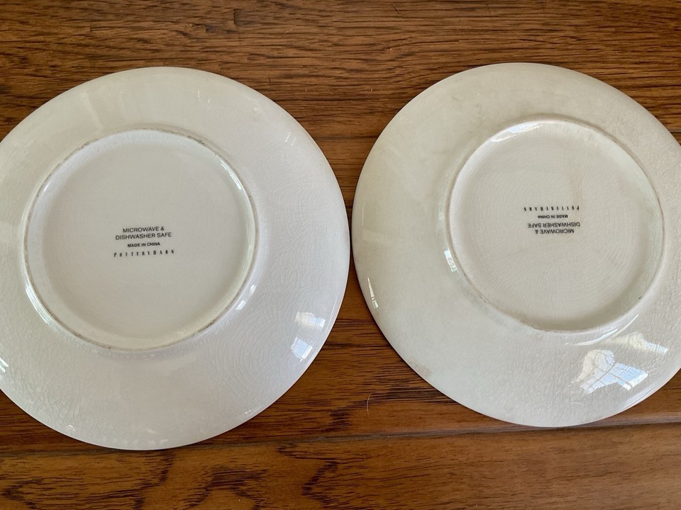 Pottery Barn Clock Salad Plates, set of 2 | eBay