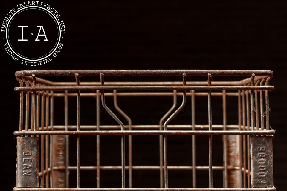 Vintage Dean Foods Wire Frame Crate | eBay