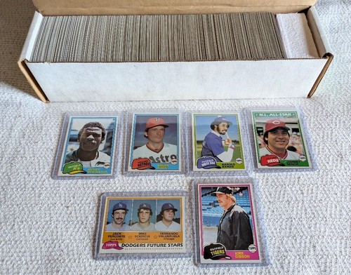 1981 Topps Baseball COMPLETE SET (726) NM/MT Gibson, Valenzuela, Baines ...