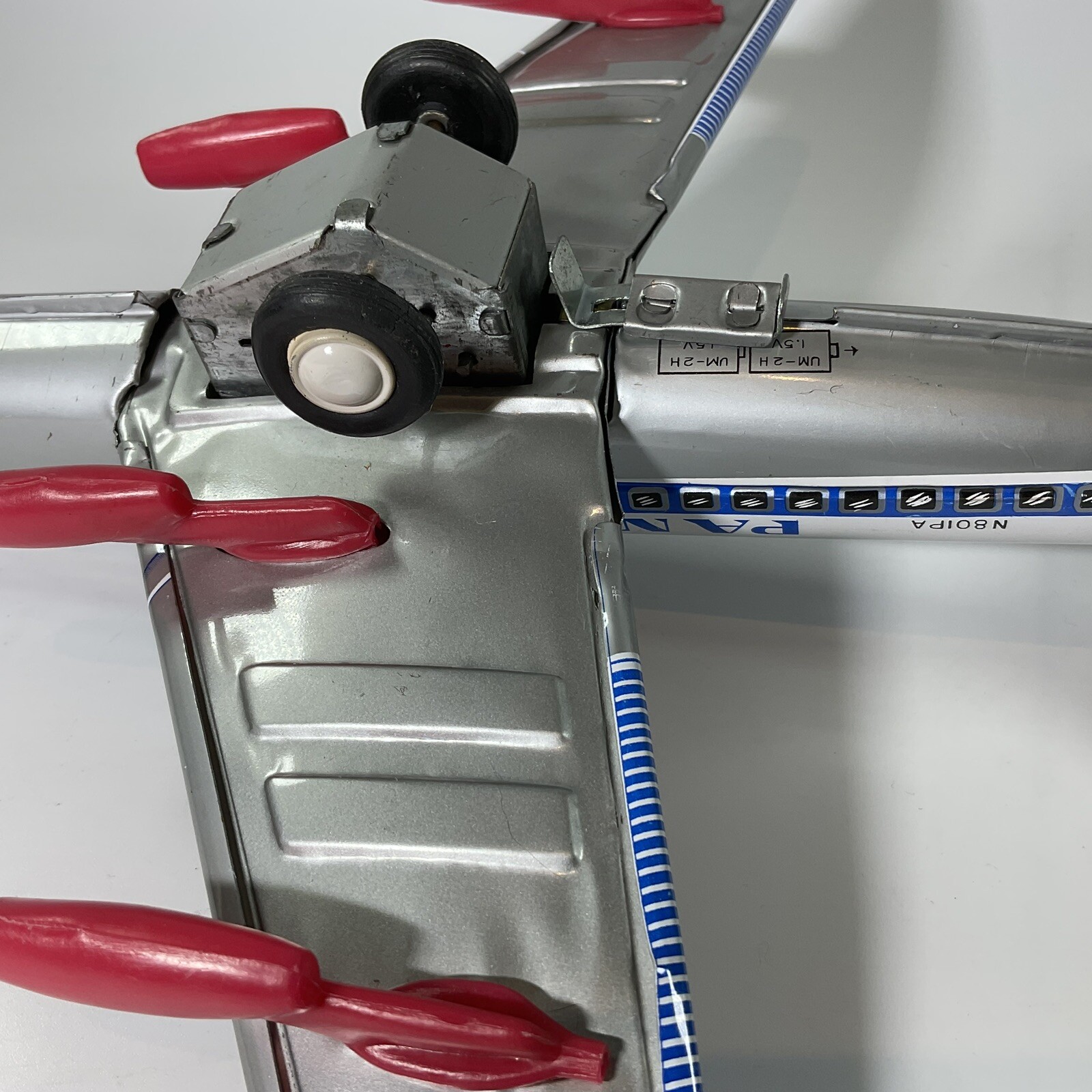 Vintage HAJI Battery Op Pan American Tin Toy Clipper N801PA Jet ...