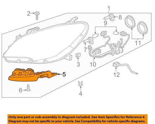 GM OEM 13-16 Encore Front Lamps Headlamp Components-Lower Bracket ...