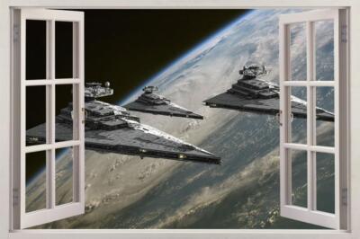 STAR WARS 3D Window Decal WALL STICKER Art Mural Imperial Star ...