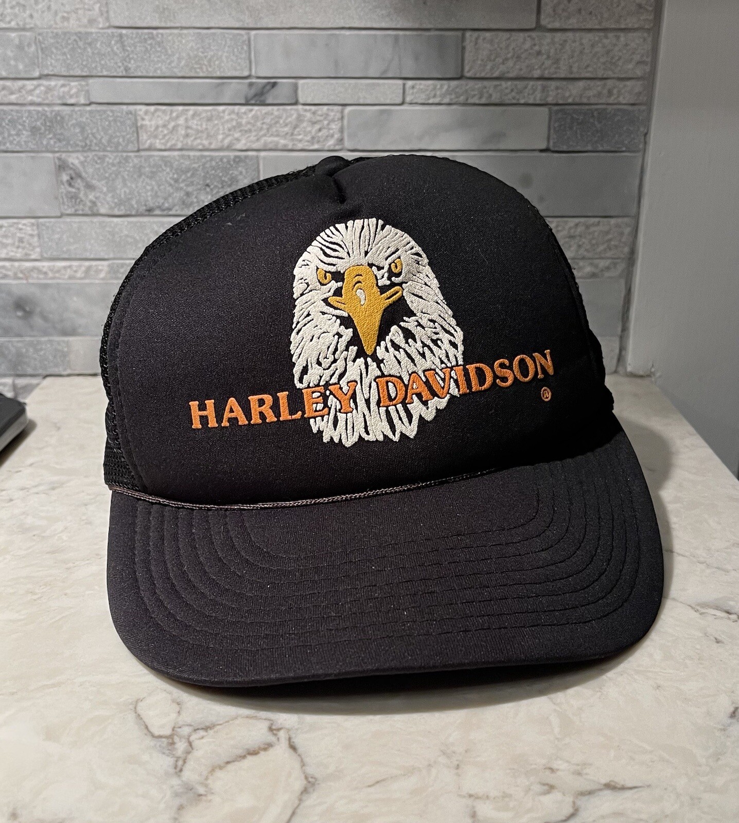 VTG 1970/80 HARLEY DAVIDSON TRUCKER SNAPBACK • Super … - Gem