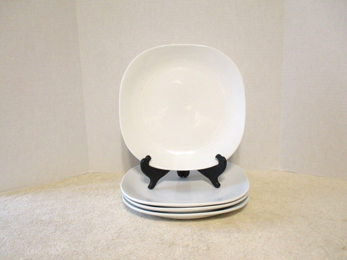 CorningWare Tableware White Square 10-3/8" Dinner Plates-Set Of 4 | eBay