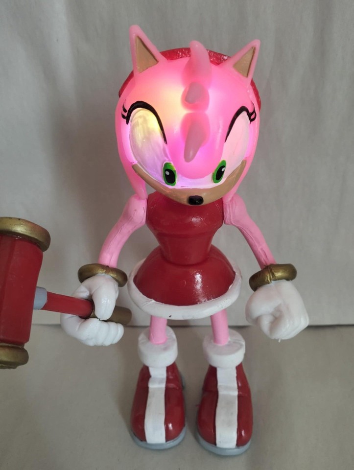 Amy Rose With Hammer Sonic Figure 8” Sonic The Hedgehog Mexican Bootleg ...