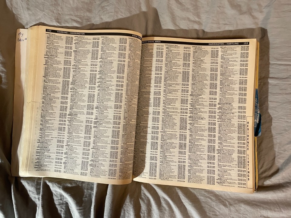 1999 Beverly Danvers Topsfield Massachusetts Yellow White Pages Phone ...