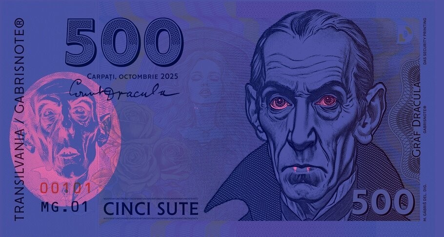 Romania / Transylvania 500 Count 2025 Dracula UNC; Gabris Matej; MG.01 ...