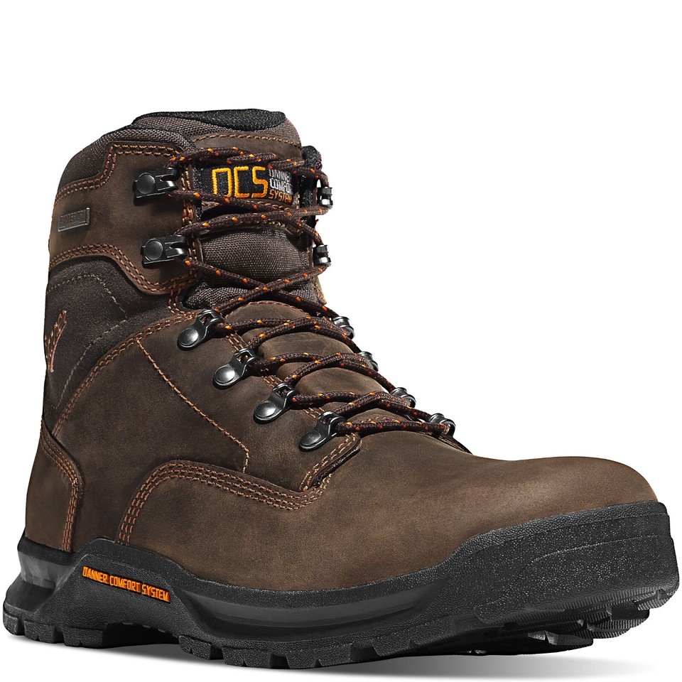 Sale!! Danner Crafter Men's 6" Brown Composite Toe (NMT) Medium Hiking ...