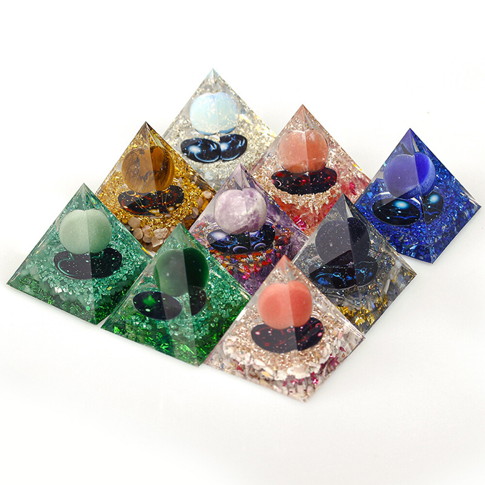 12 Constellations Natural Crystal Pyramid Quartz Reiki Healing Chakra ...