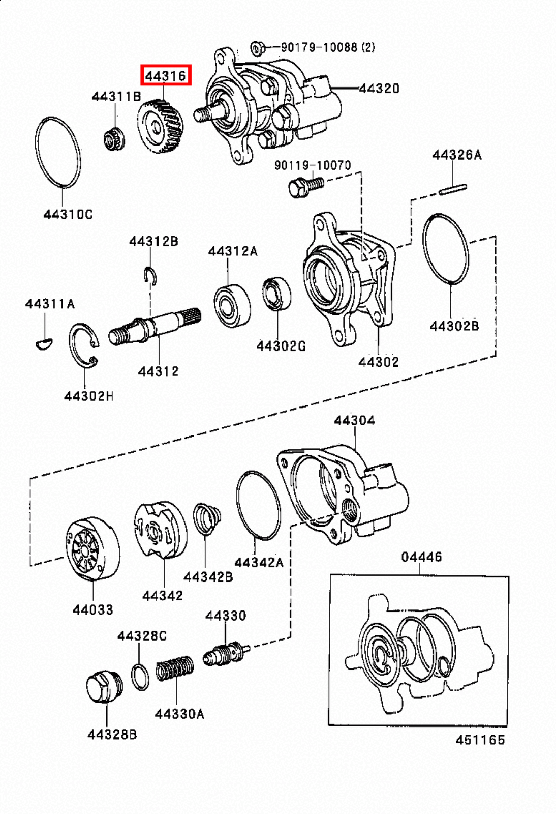 Genuine LandCruiser HZJ77 HZJ76 HZJ75 HZJ74 HZJ73 1HZ Power Steering ...