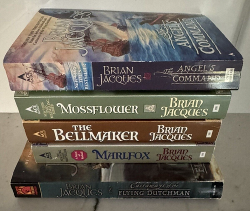 Brian Jacques Trade Paperback Lot Of 5 Marlfox Bellmaker Mossflower ...