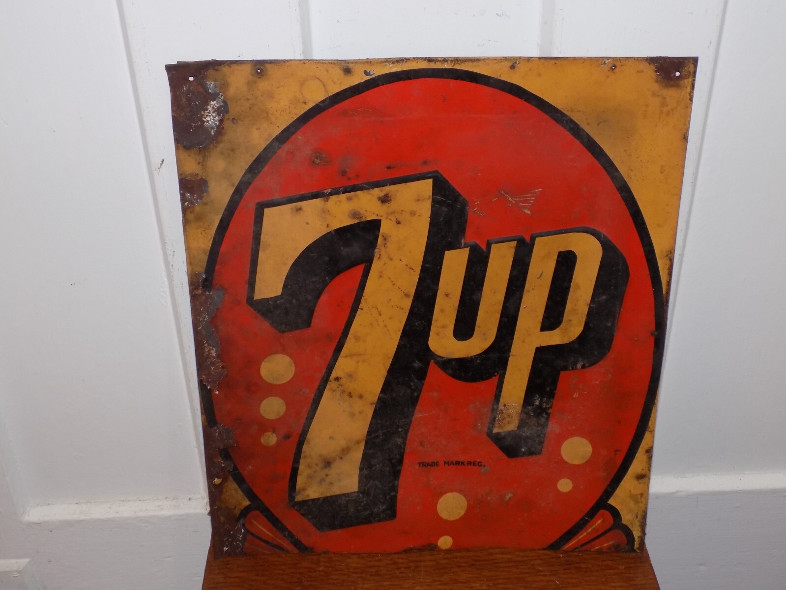 Vintage Tin Embossed 7UP Cut Sign | eBay
