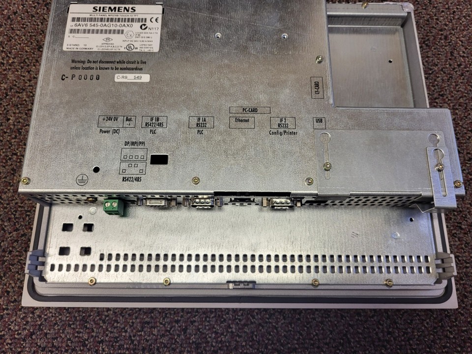 Siemens 6AV6545-0AG10-0AX0 Multi-Panel MP270B Touch-10" TFT Lot #10 | eBay