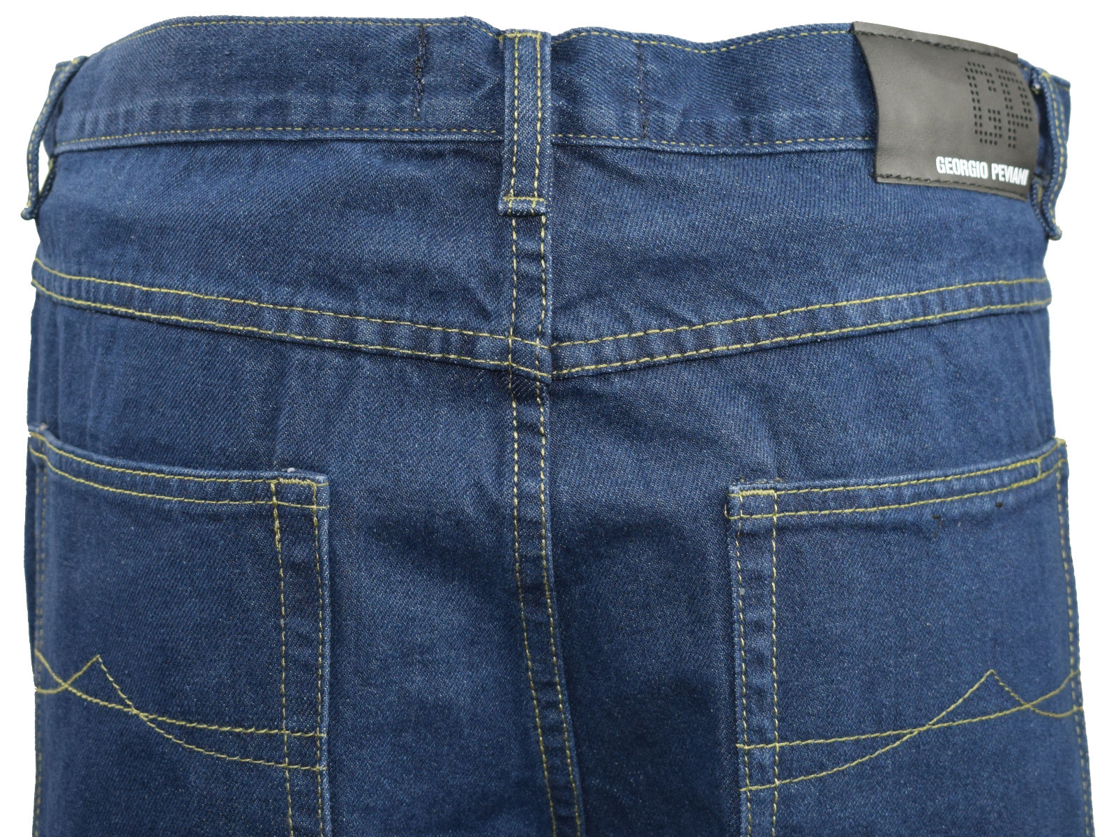 New Mens Georgio Peviani G Denim True Star Blue Dark Wash Comfort Fit ...