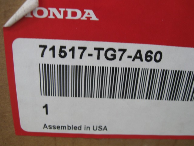 Genuine Honda OE Garn L. Rr. Bumper 71517-TG7-A60 for sale online | eBay